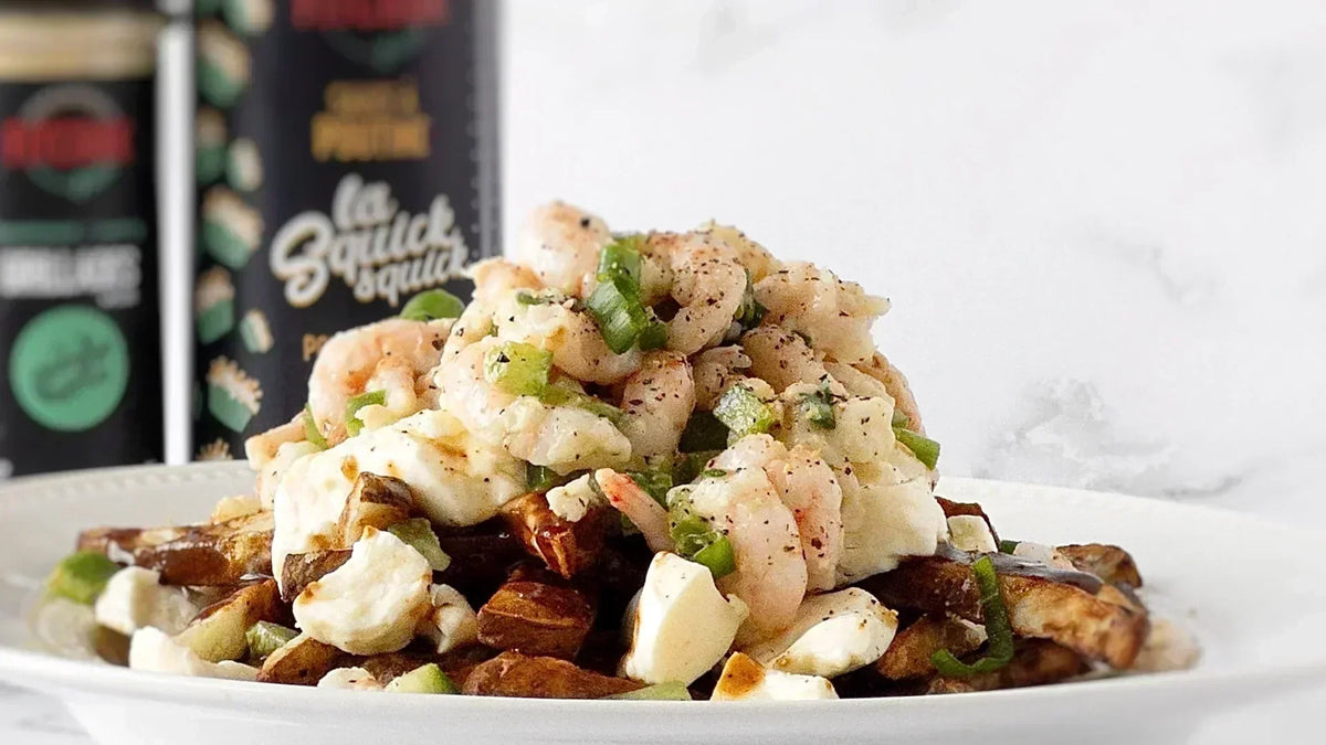 Recette Santé Poutine aux crevettes nordiques | FitCook Foodz