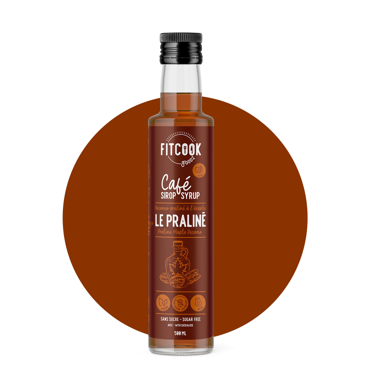 Le Praliné – Sirop Café Sans Sucre aux Pacanes & Érable | FitCook Foodz