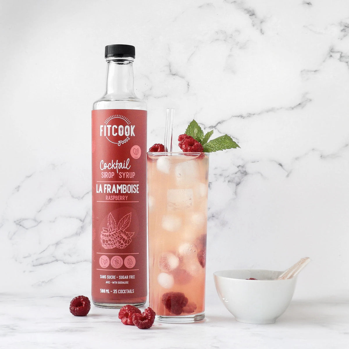 La Framboise - Sugar Free Cocktail Syrup | FitCook Foodz