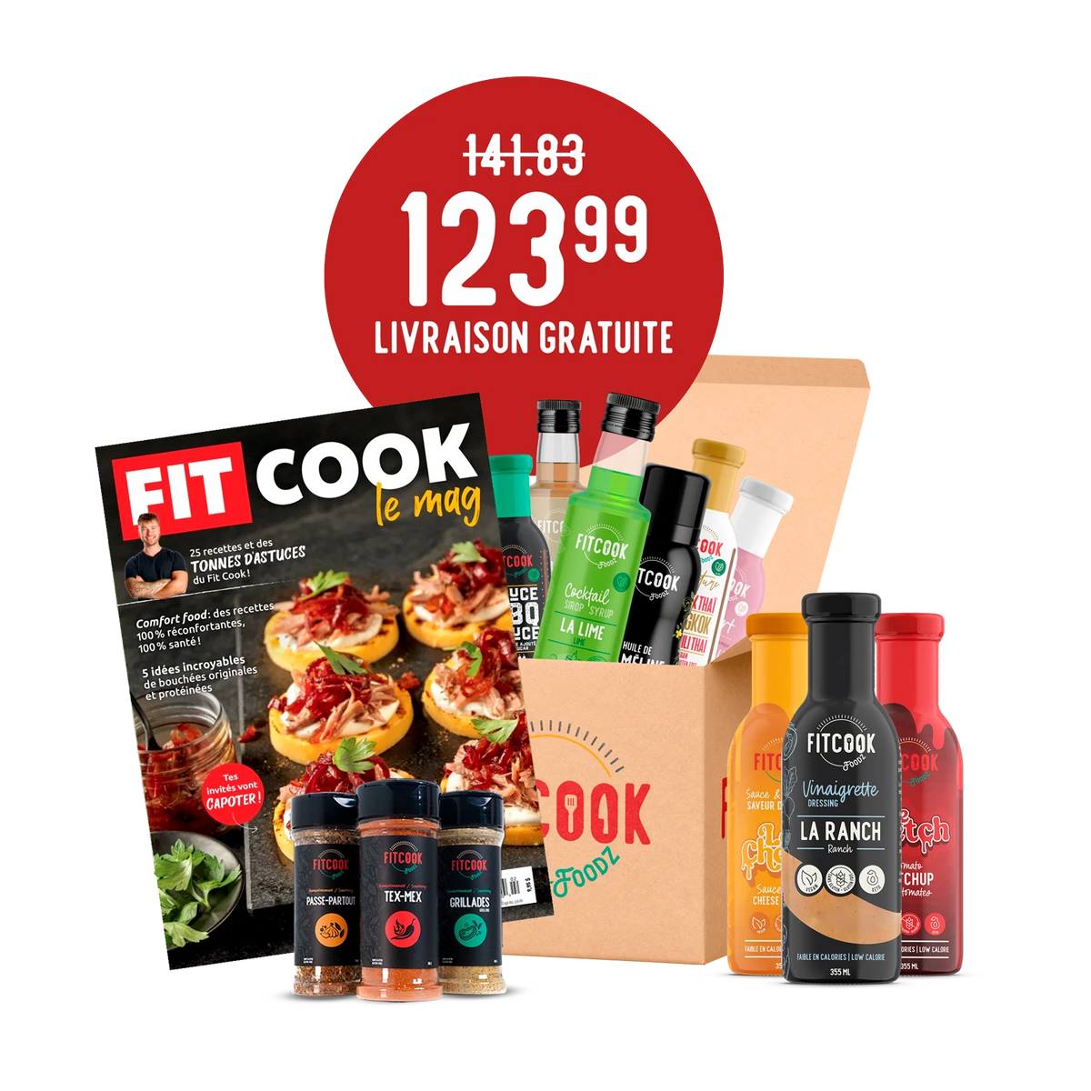 Bundle Fit Cook Foodz : 12 produits + Fit Cook Mag Vol. 2 | FitCook Foodz